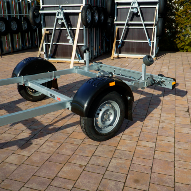 Przyczepa podłodziowa Brenderup DMC 750kg dł. Łodzi 5m